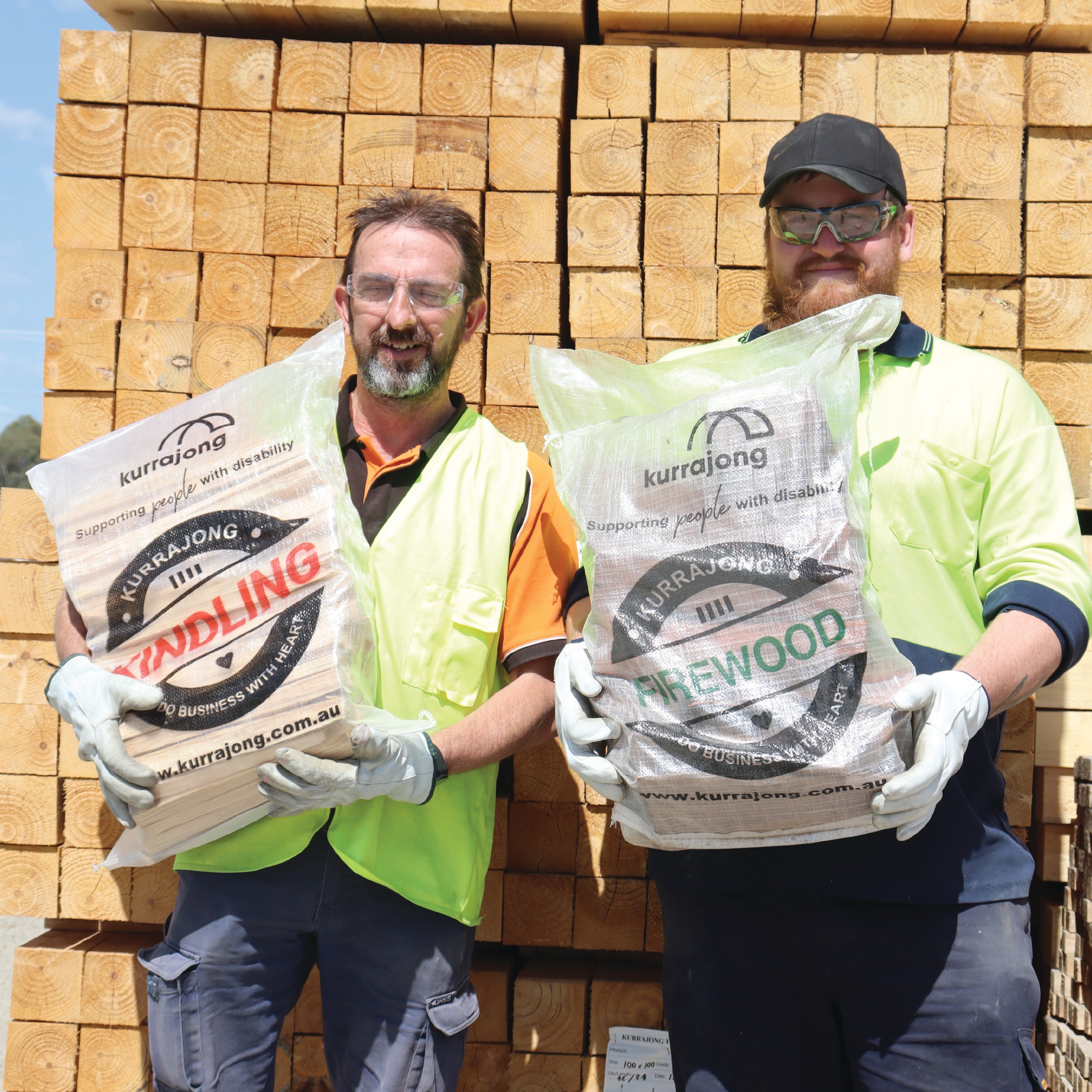 Kindling and Hardwood Firewood Bundle (delivery included) – Kurrajong Wagga